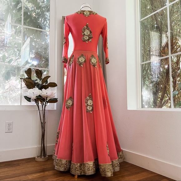 Dresses | Indian Pakistani Heavy Anarkali Dress | Poshmark